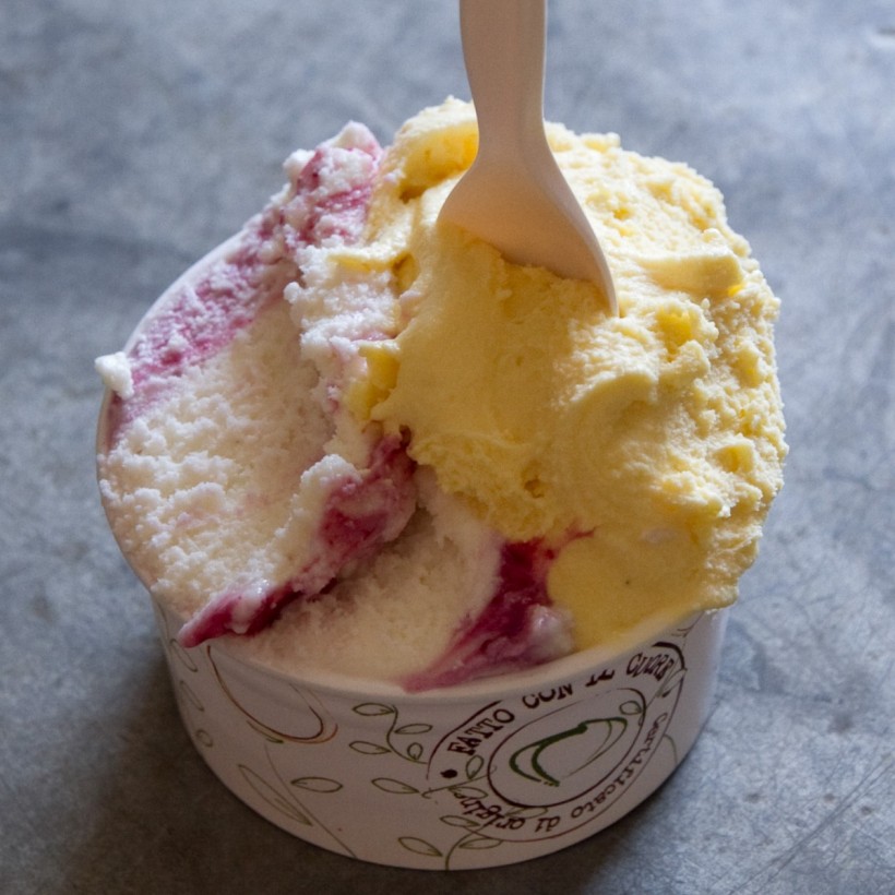 Ecco il gelato naturale della gelateria Neve di Latte a Roma