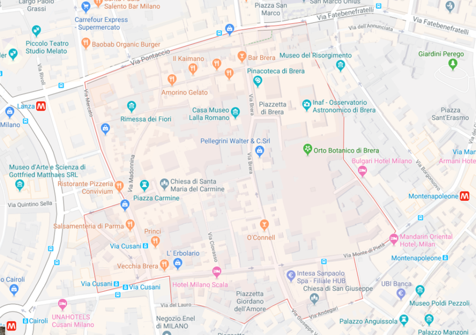 Mappe. 10 locali da provare in Brera a Milano
